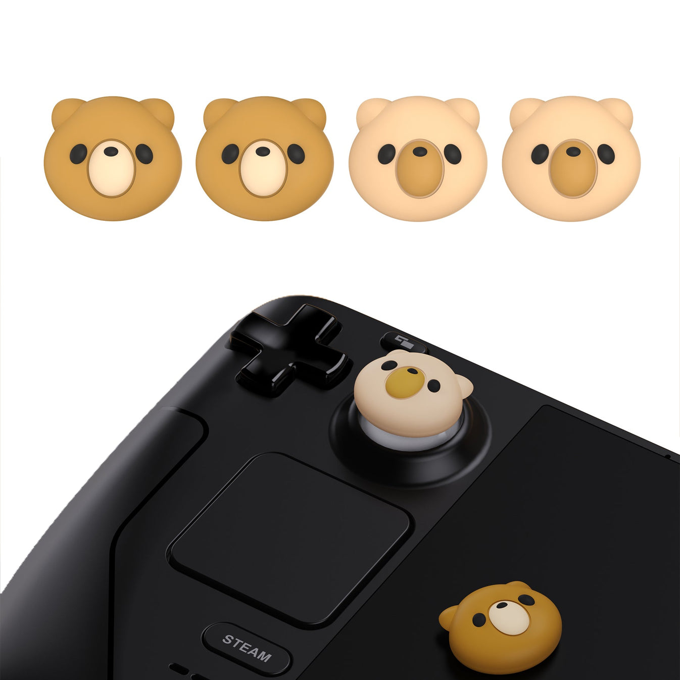 PlayVital Silicone Thumb Grip Caps for Steam Deck LCD & OLED, for PS P