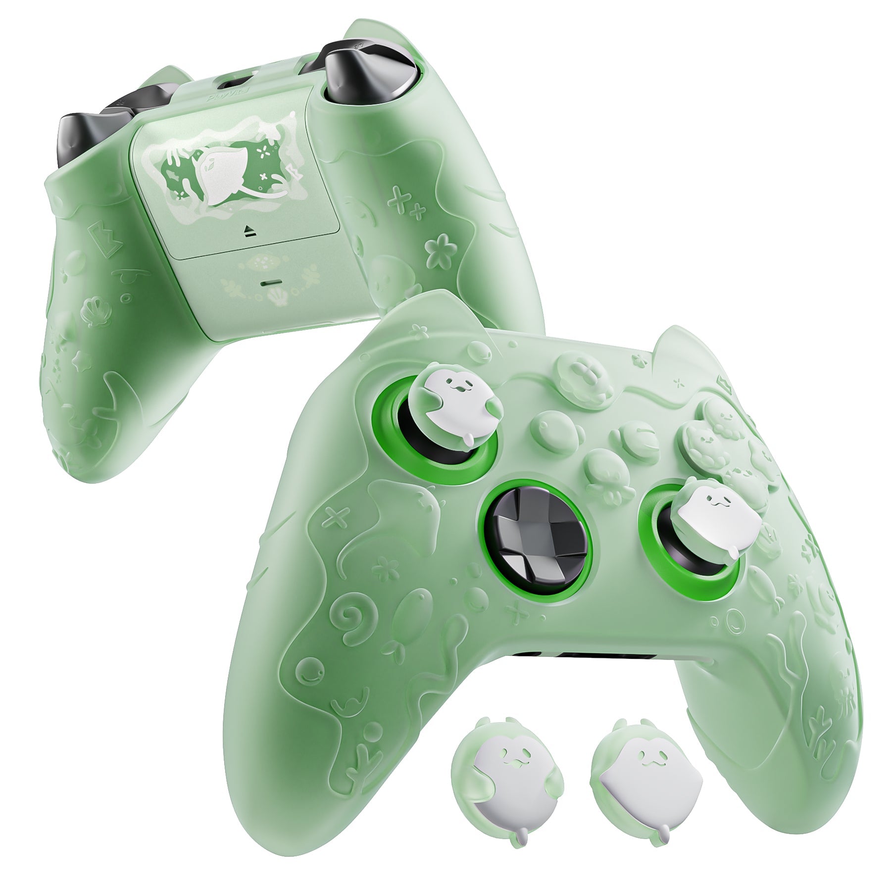 PlayVital Cute Ocean Whisper Series Silicone Cover for Xbox Series X/S