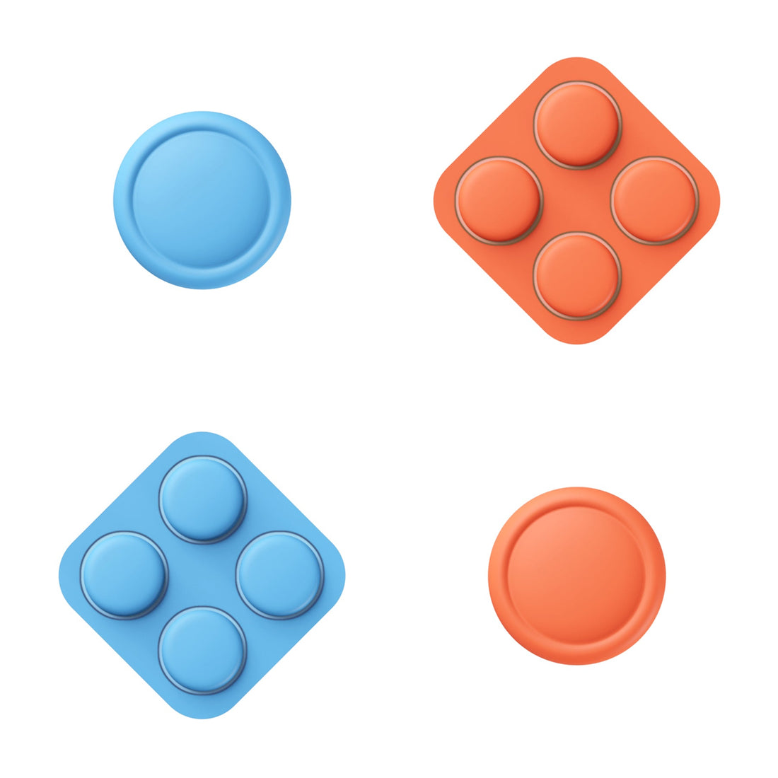 PlayVital Silicone Button Covers and Thumb Grip Set for Nintendo Switc