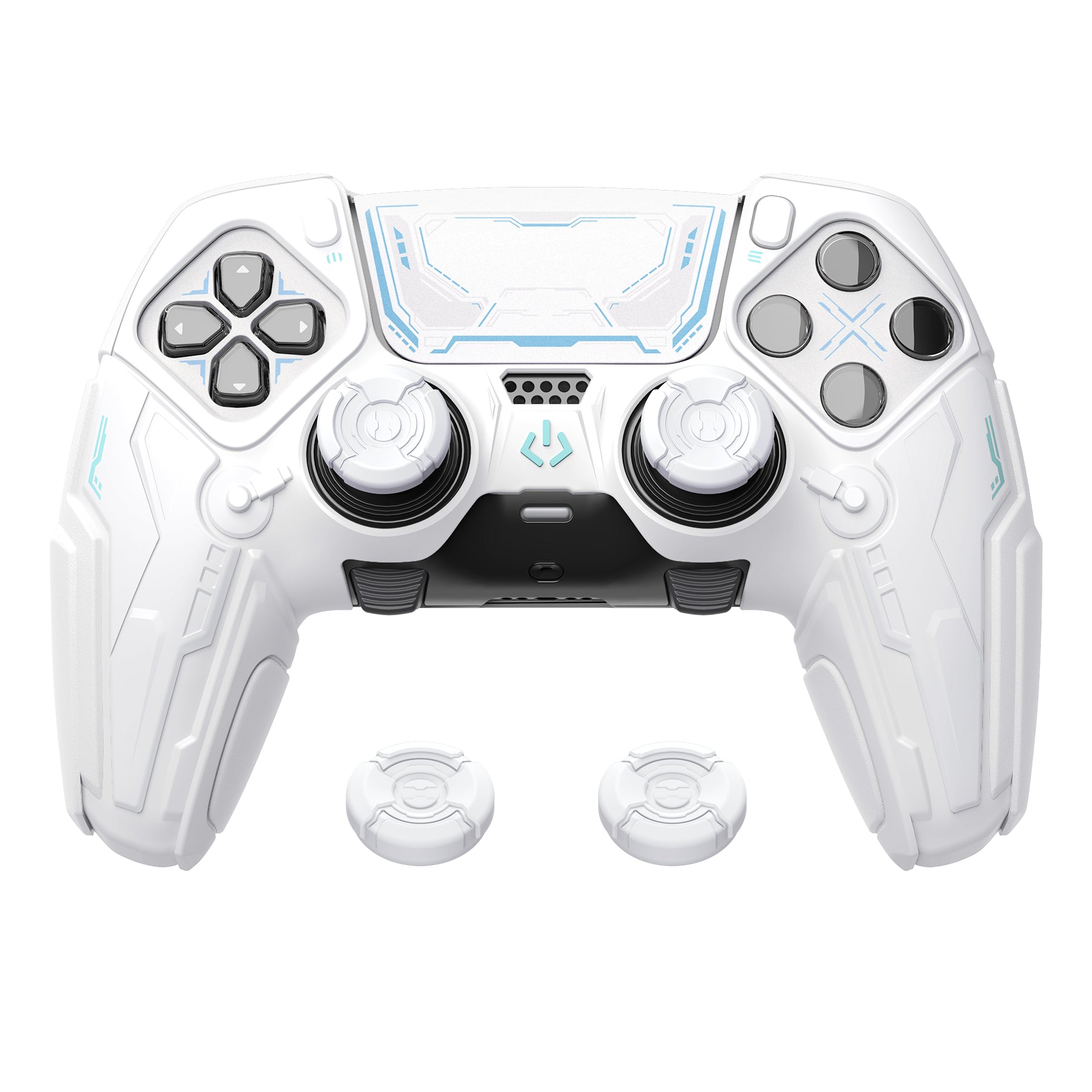 PlayVital Stellar Mecha Silicone Case with Joystick Cap & Sticker for